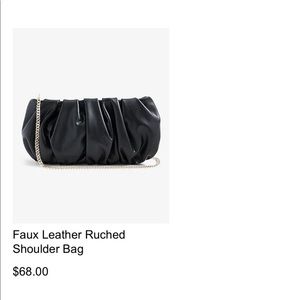 Express | Bags | Express Faux Leather Ruched Shoulder Bag | Poshmark